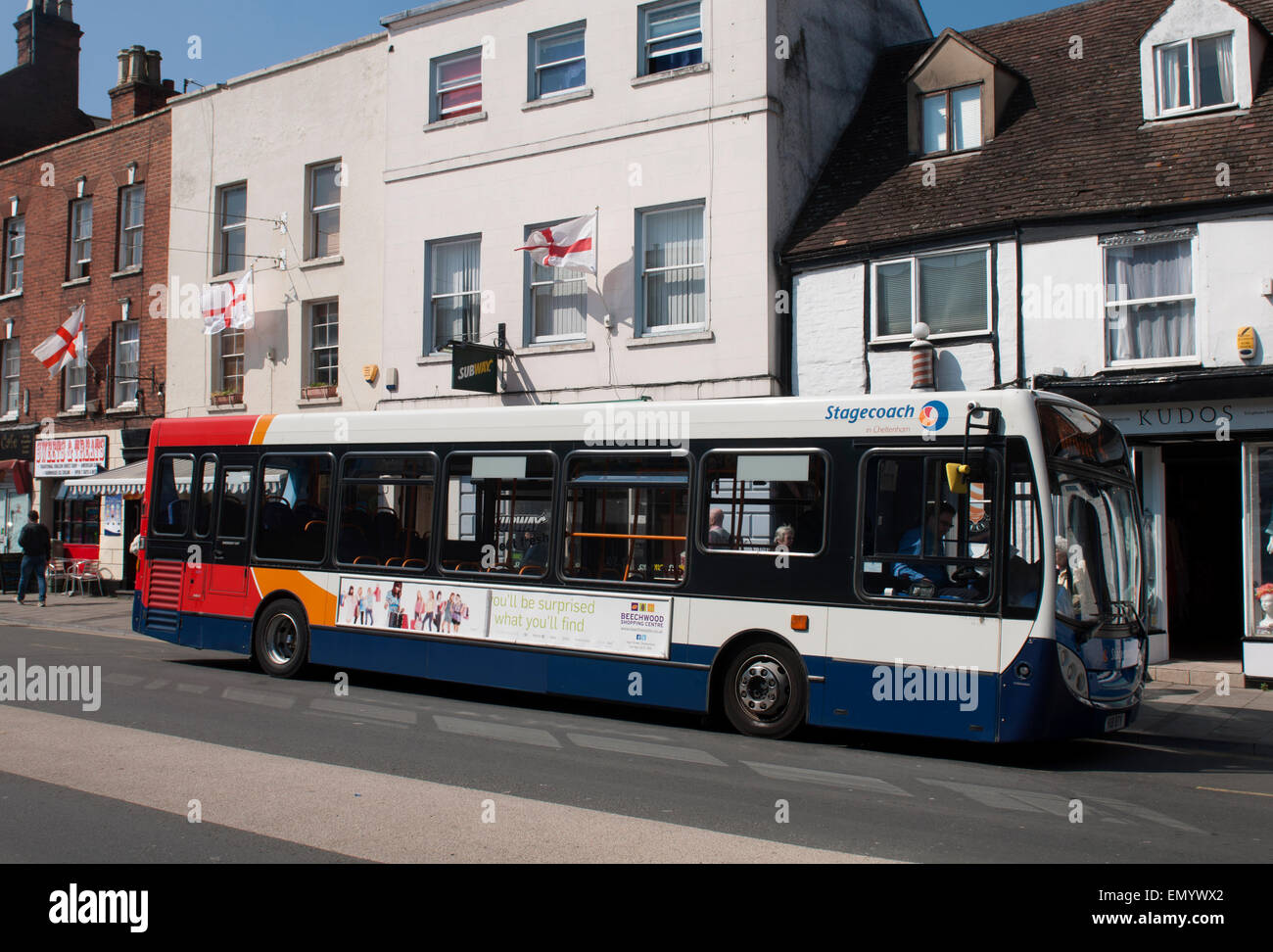 Stagecoach Bus In High Street Tewkesbury Gloucestershire England UK