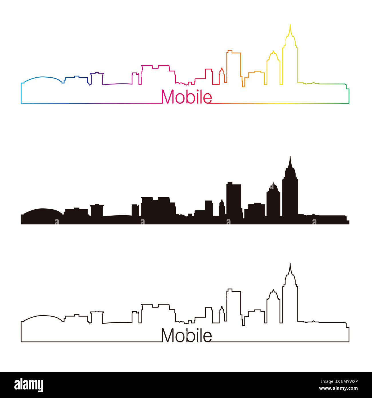 City of mobile Cut Out Stock Images & Pictures - Alamy