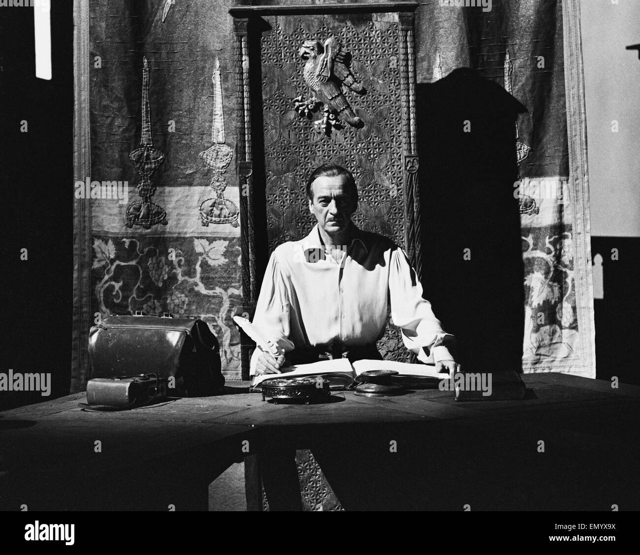 Actor David Niven pictured during the filming of his latest film "The ...