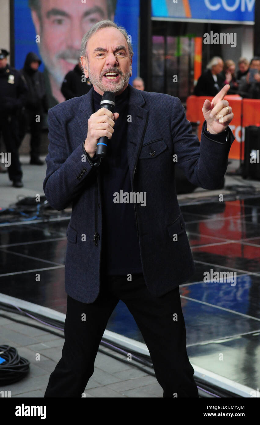 Neil Diamond performing on the 'Today' show as part of the Toyota ...