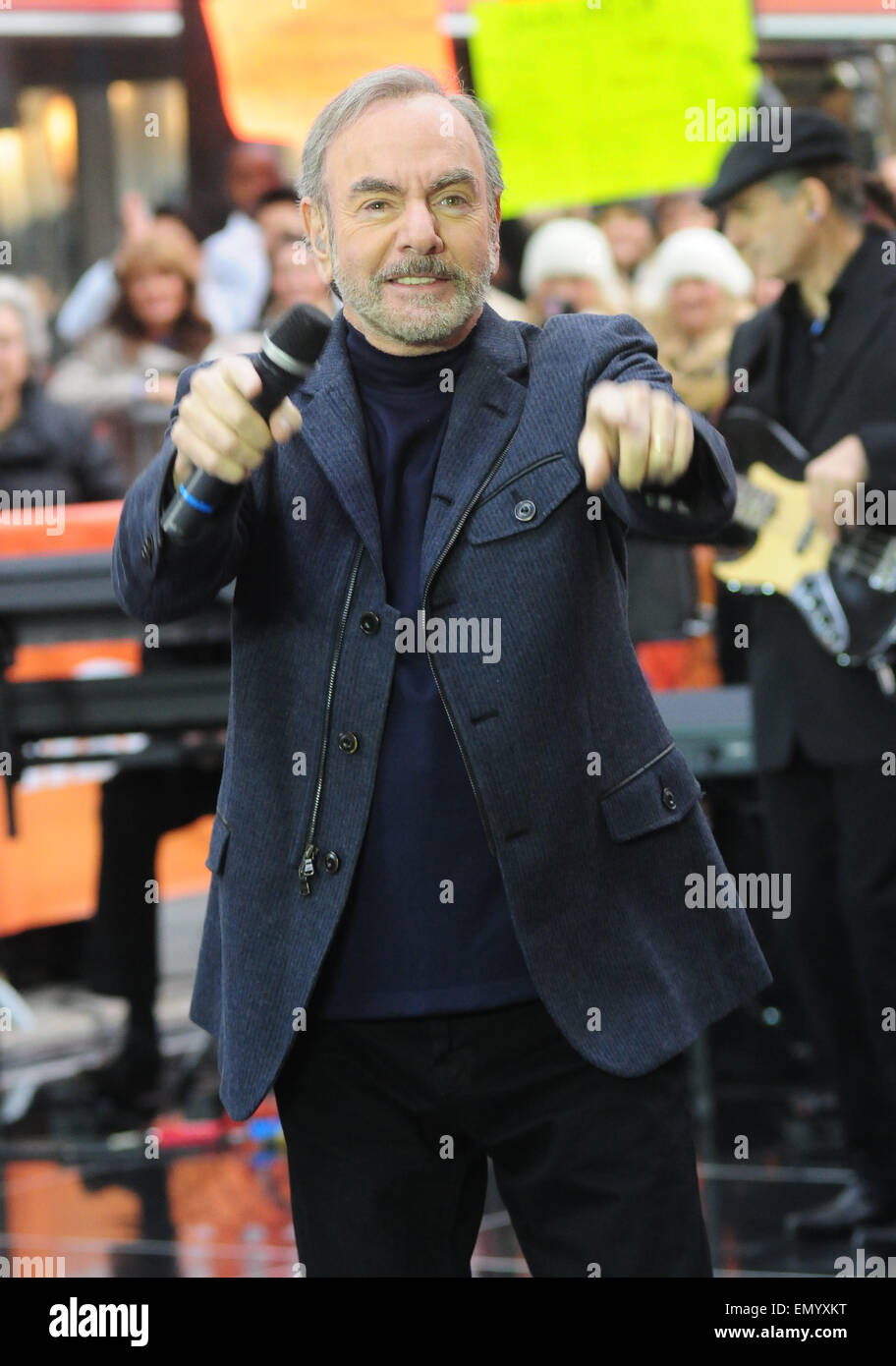 Neil Diamond performing on the 'Today' show as part of the Toyota ...
