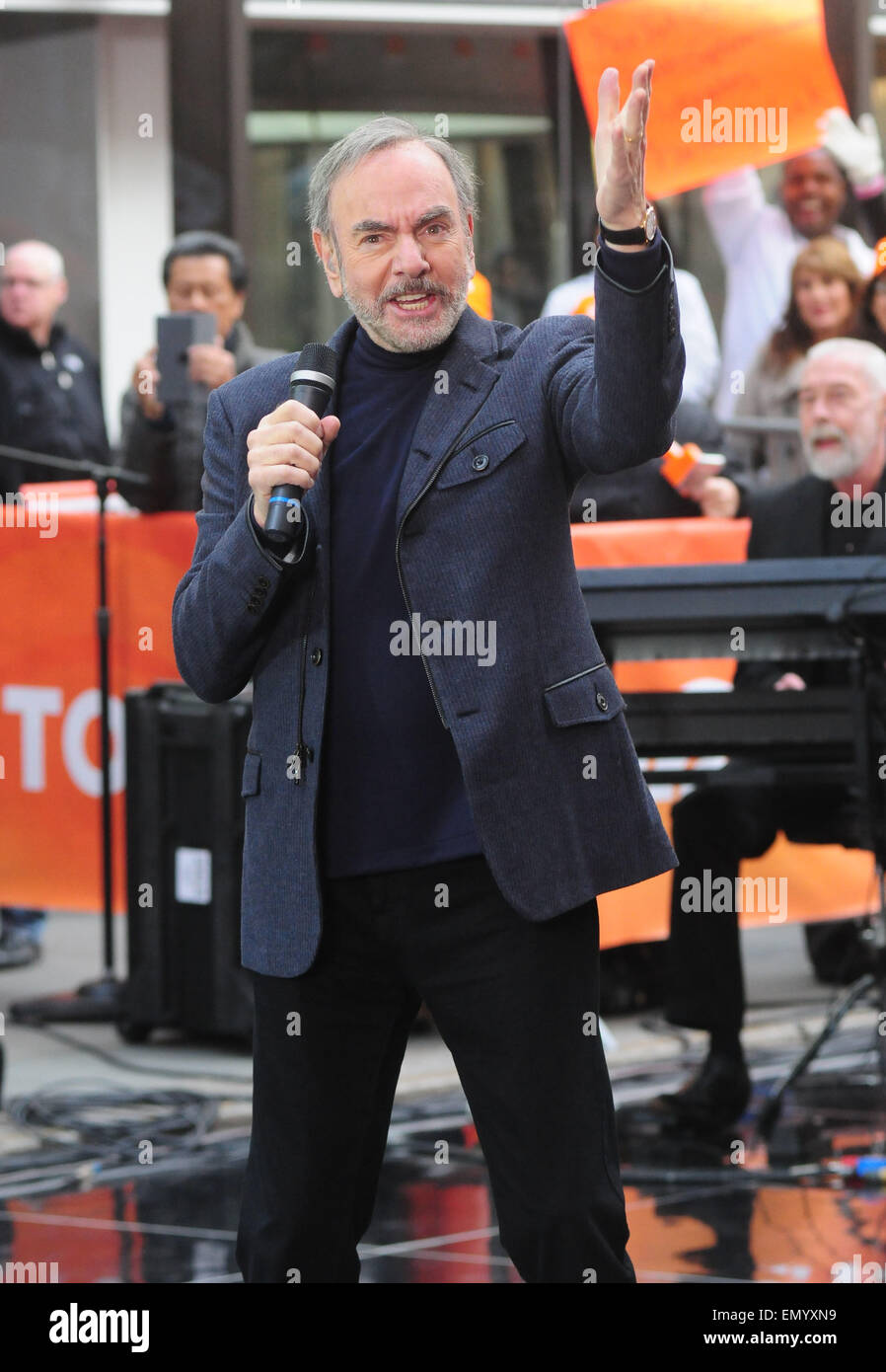Neil Diamond performing on the 'Today' show as part of the Toyota ...