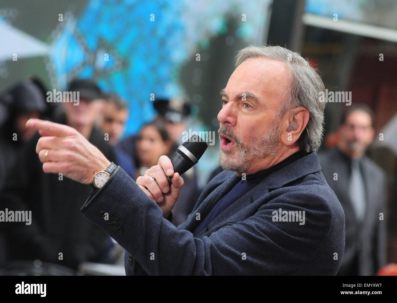 Neil Diamond performing on the 'Today' show as part of the Toyota ...