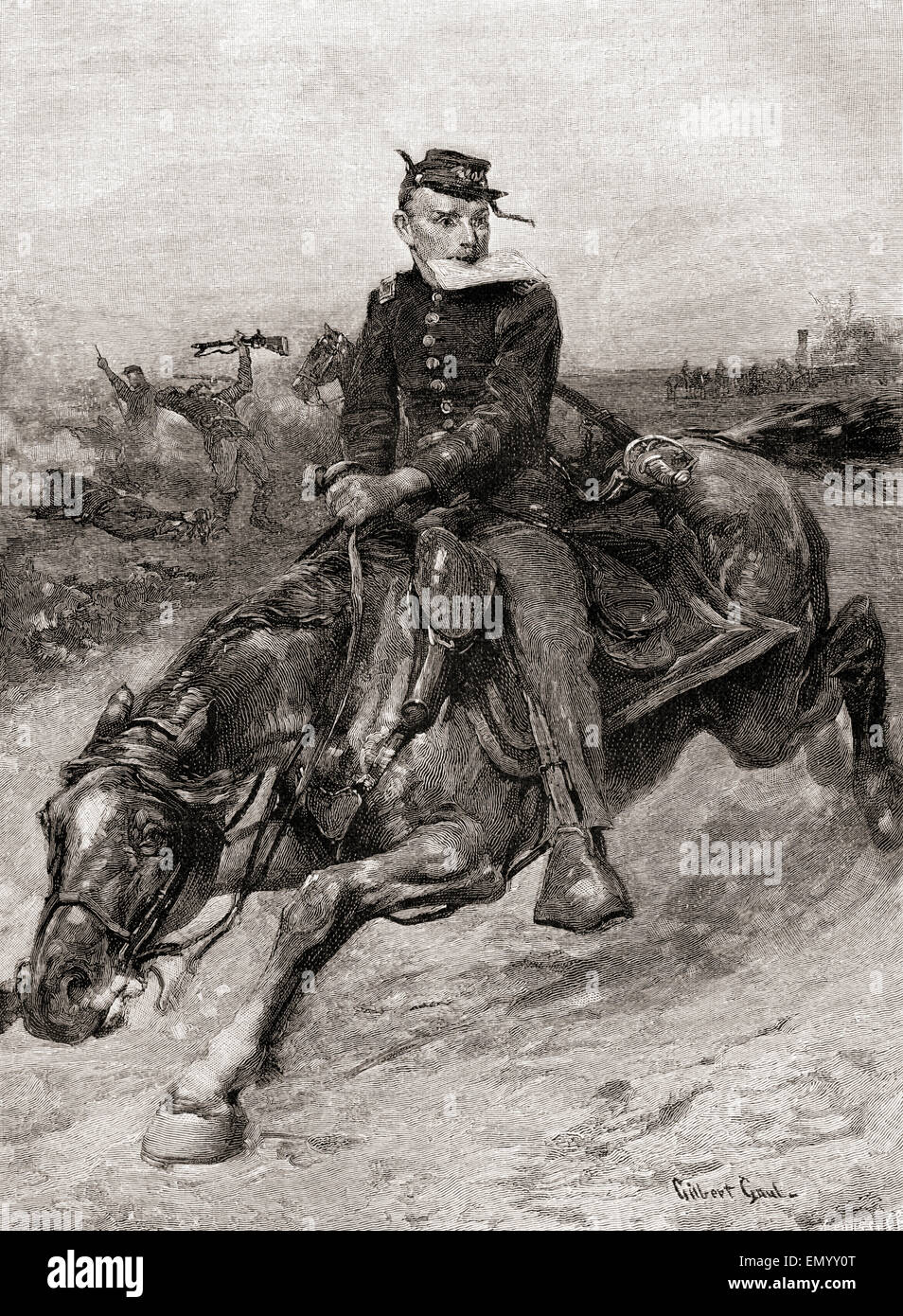 A dispatch rider during the American Civil War. Dispatch riders were ...