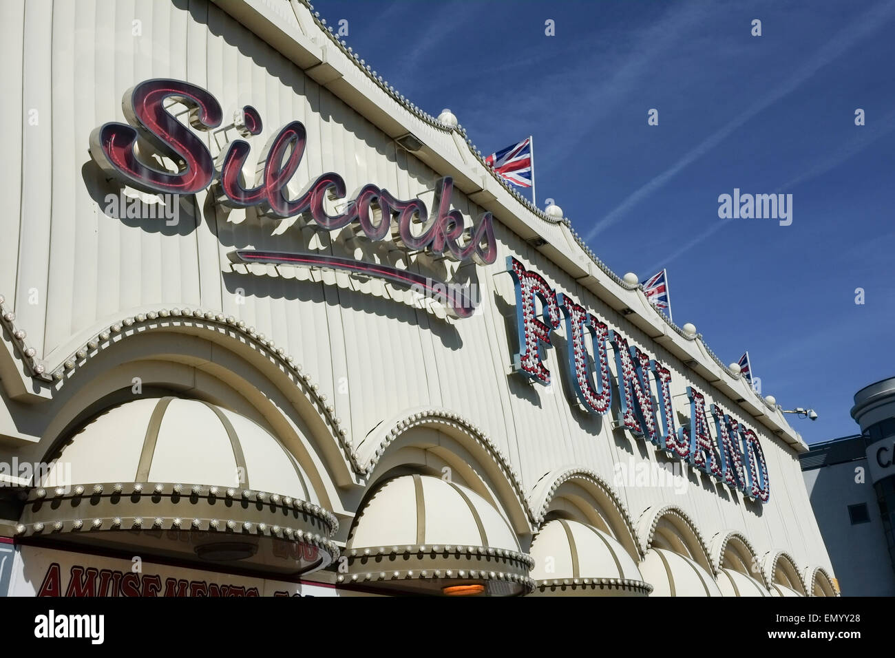 Silcock's Funland, Southport, Sefton, Lancashire, England Stock Photo ...