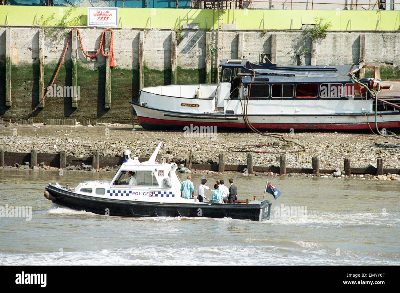 The pleasure boat Marchioness sank after being hit by the dredger ...