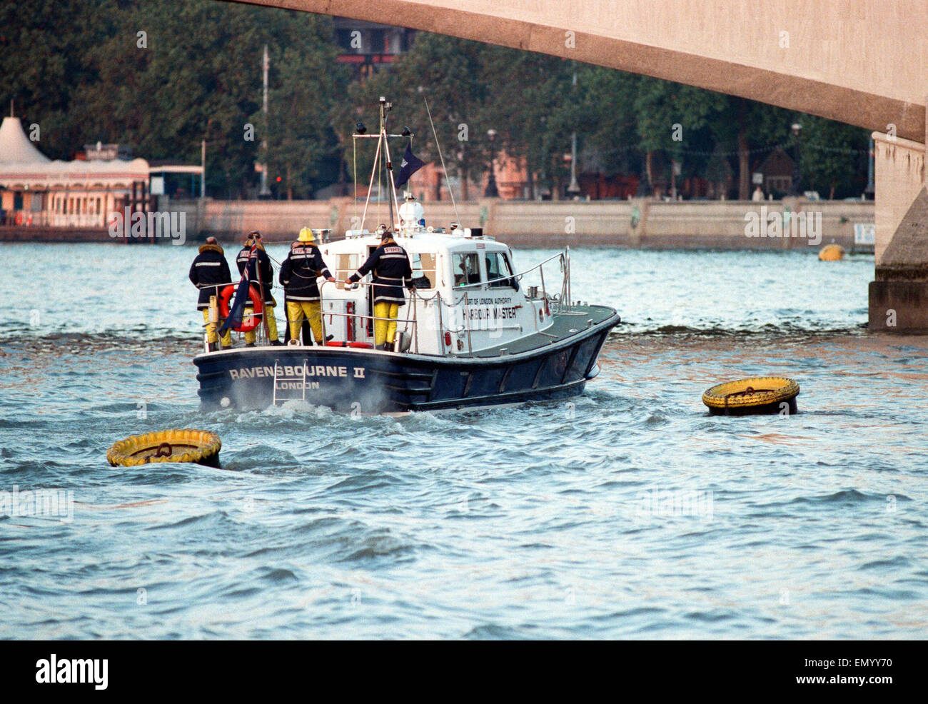 The pleasure boat Marchioness sank after being hit by the dredger ...