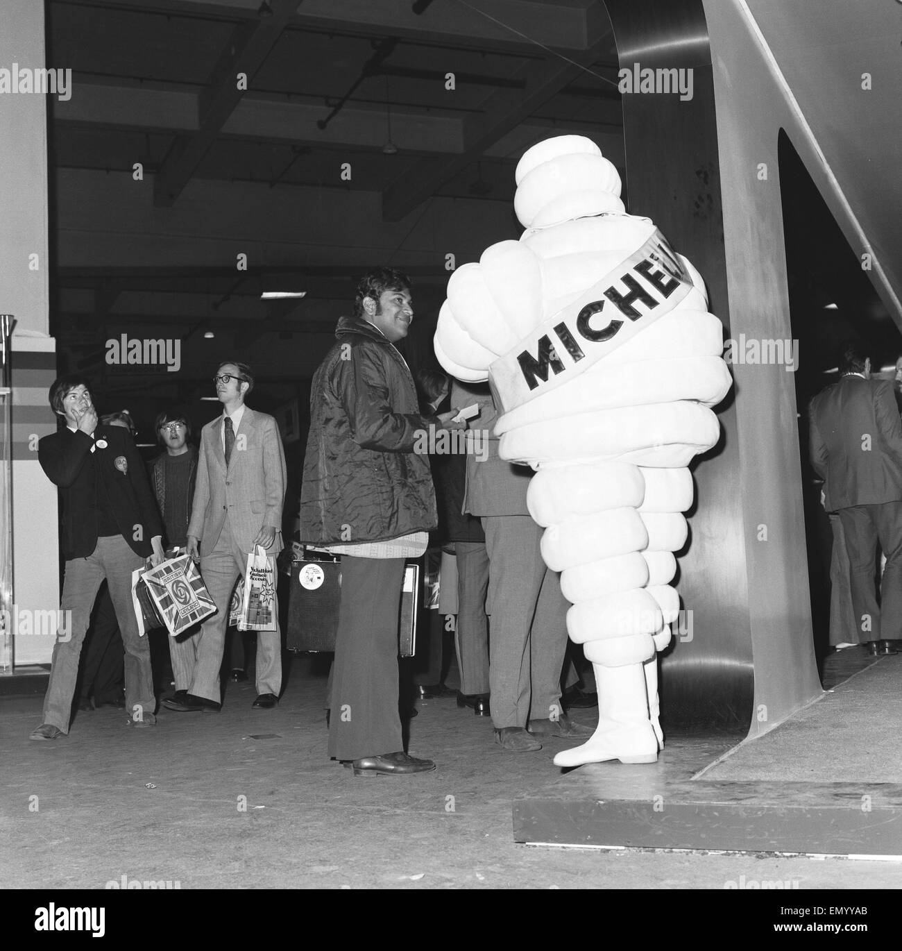 General scenes from the 1972 Motor Show at Earls Court 19th October ...