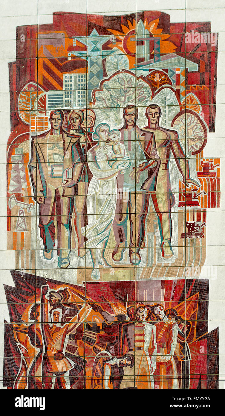 Soviet mural hi-res stock photography and images - Alamy