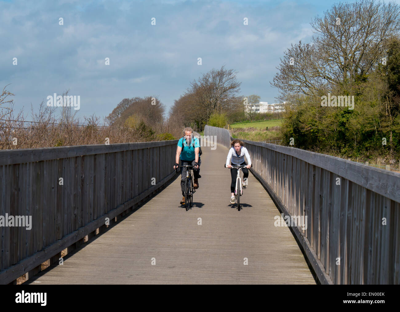 Exe estuary devon cycle path hi-res stock photography and images - Alamy