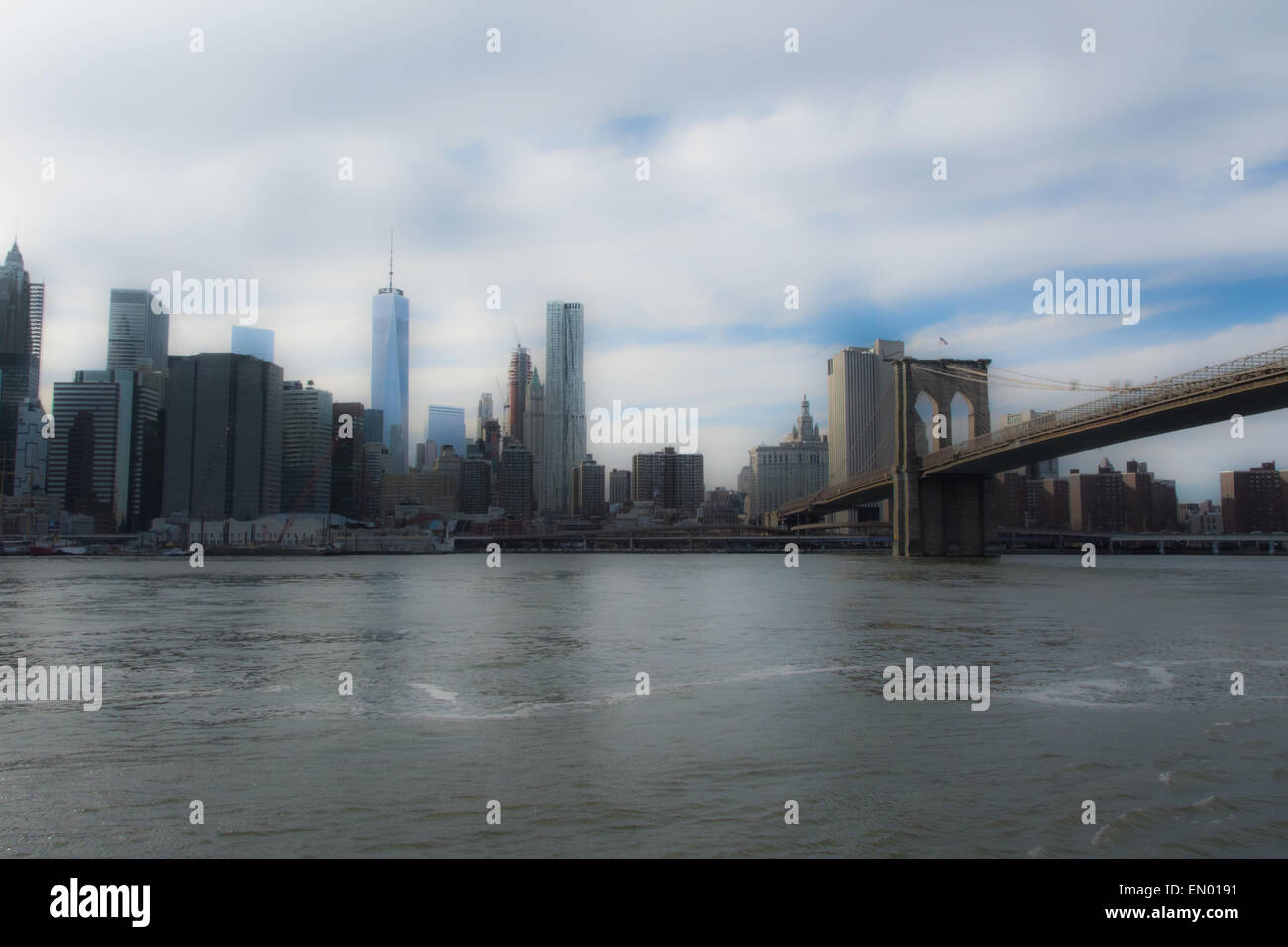 Brooklyn bridge from boat hi-res stock photography and images - Alamy