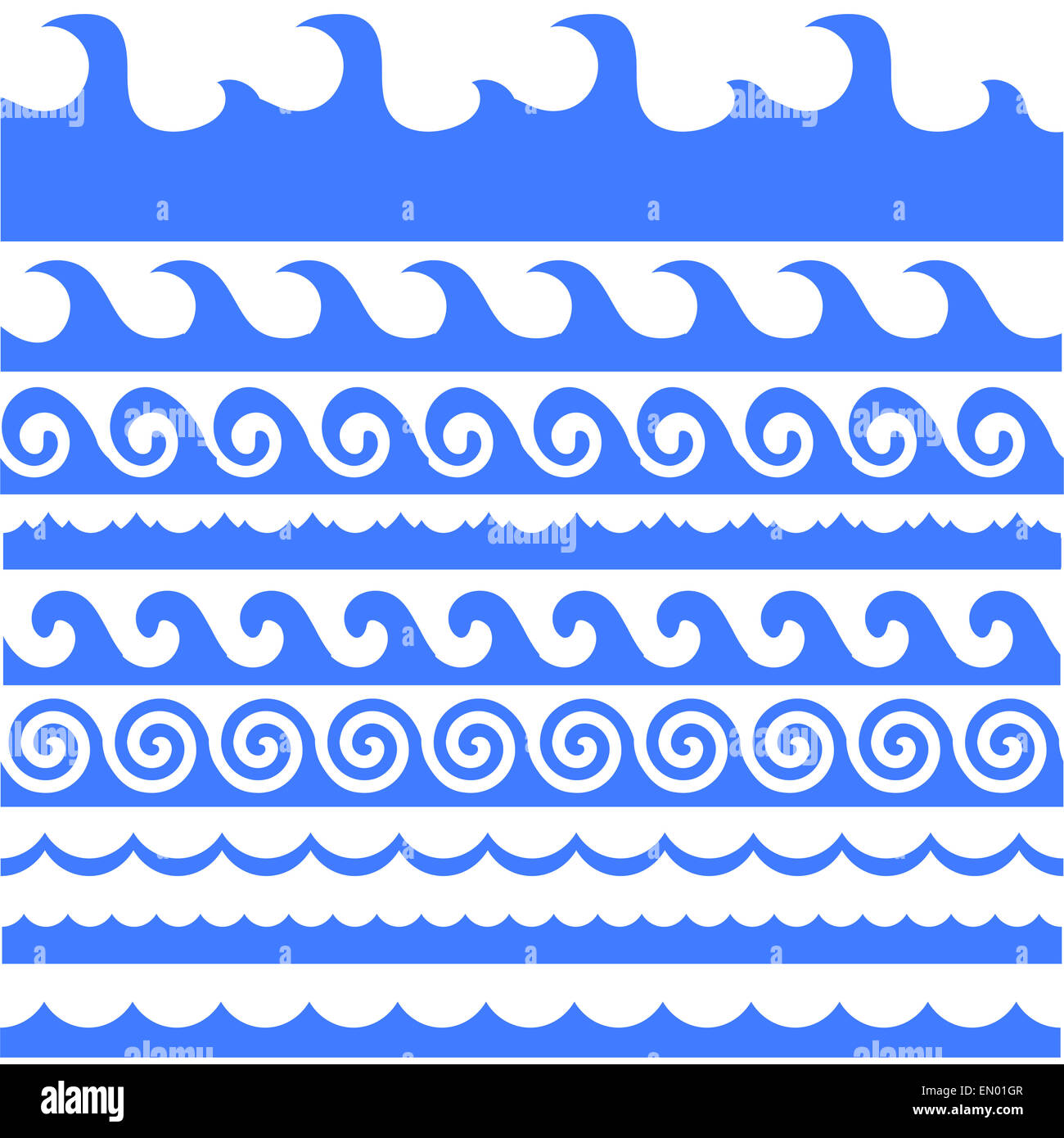 Sea Waves Set Stock Photo - Alamy