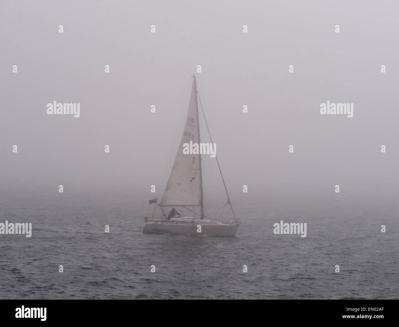 europe, uk, england, devon, Exe estuary fog Stock Photo - Alamy