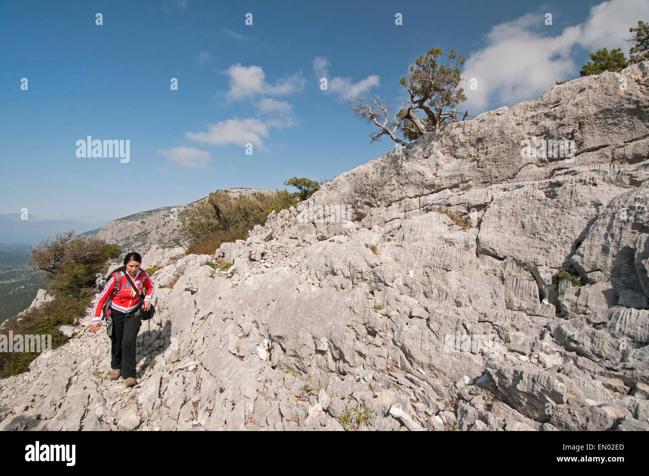 Dorgali,Sardinia,Italy, 12/4/2015.Tourist trekking and landscapes in ...