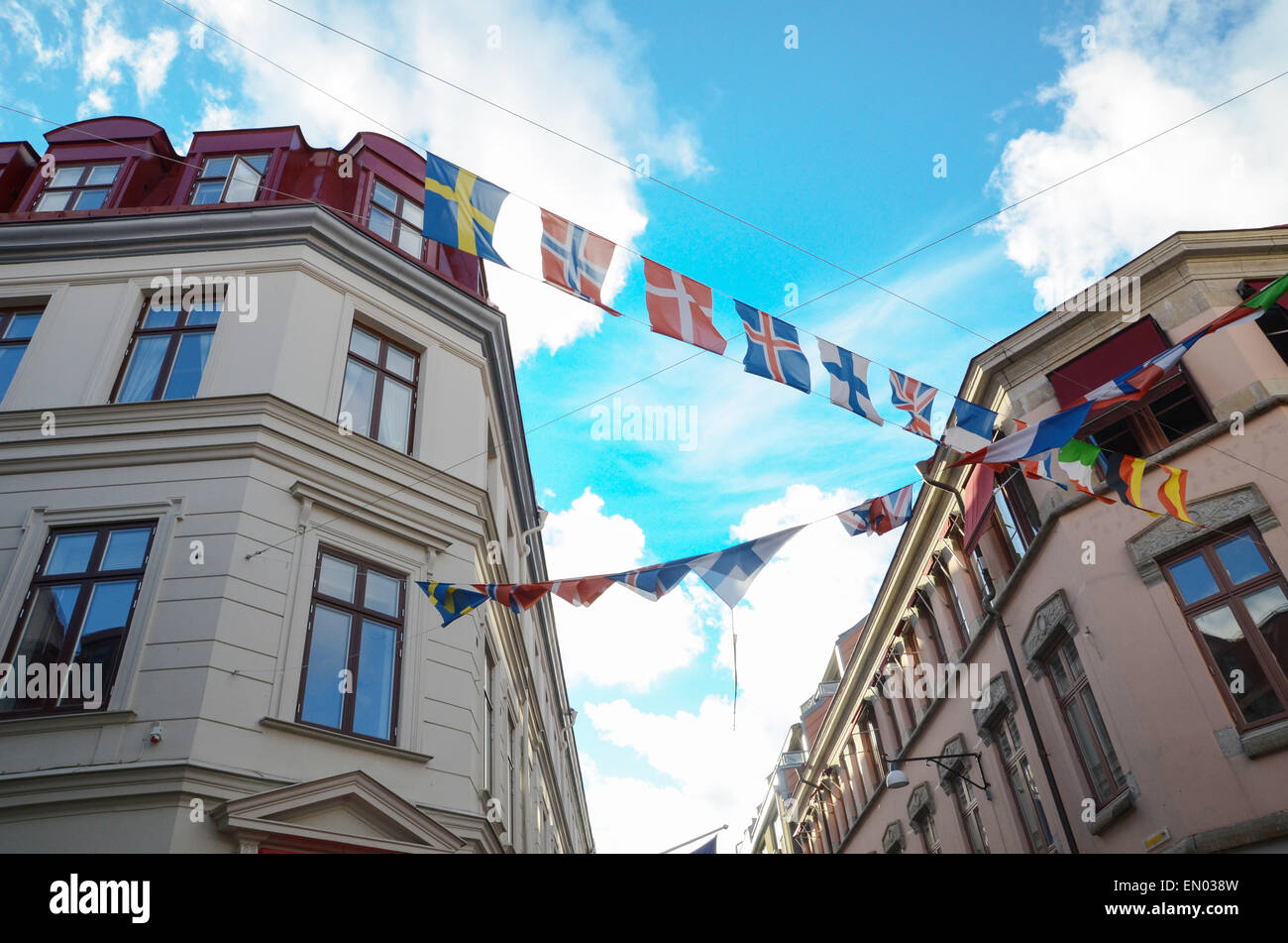 Europe Flag Building Architecture Stock Photo - Alamy