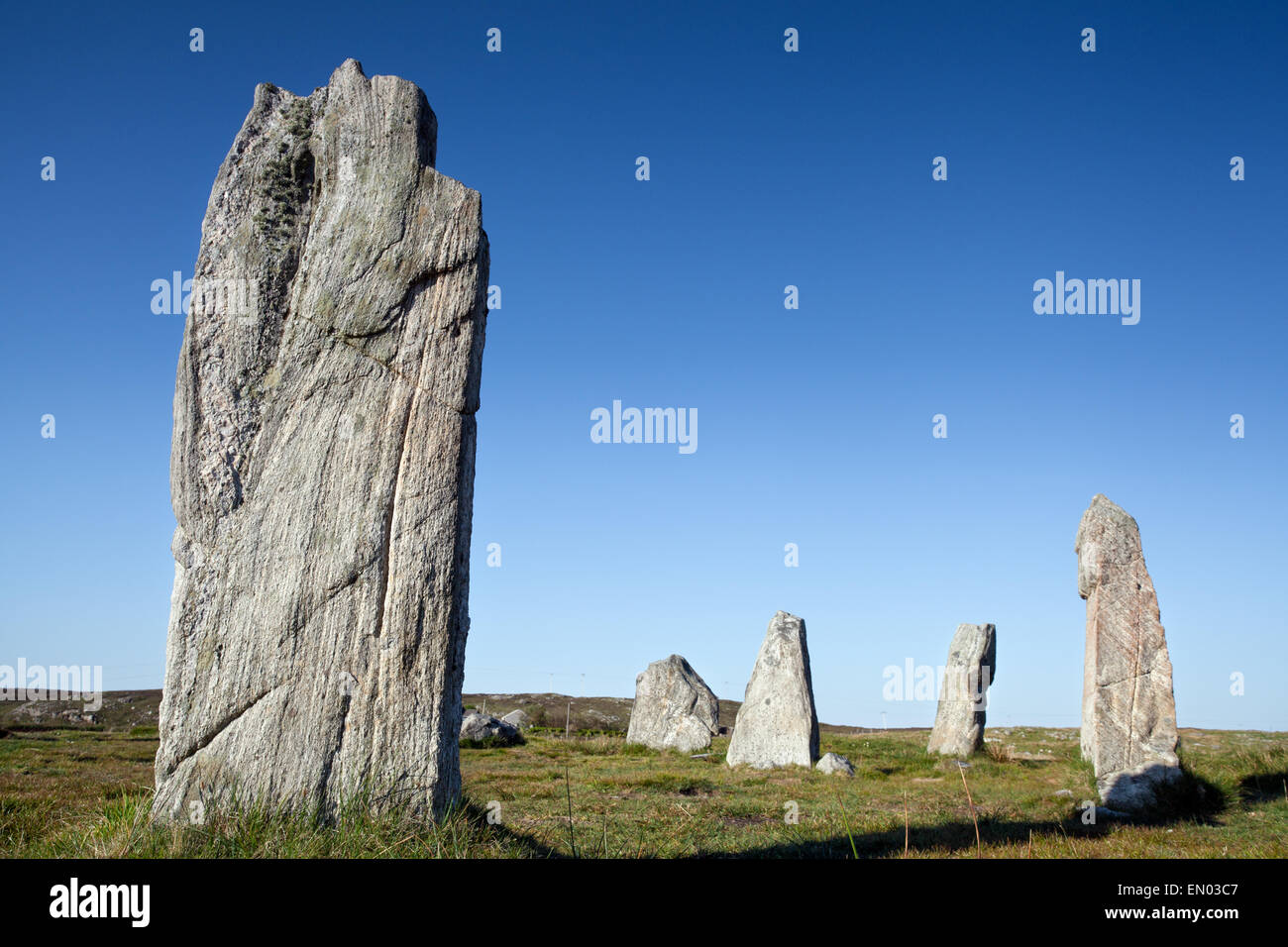 Standing stones at Callanish, Isle of Lewis, Scotland Stock Photo - Alamy