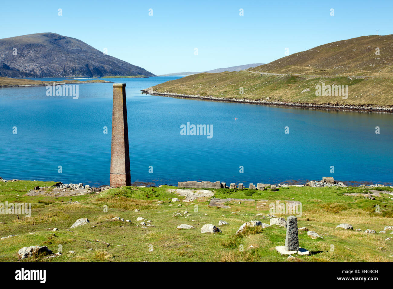 Ruined old whaling factory on the Isle of Harris, Scotland Stock Photo ...