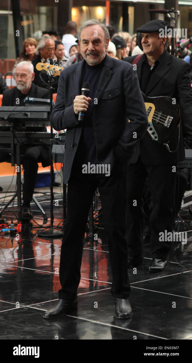 Neil Diamond performing on the 'Today' show as part of the Toyota ...