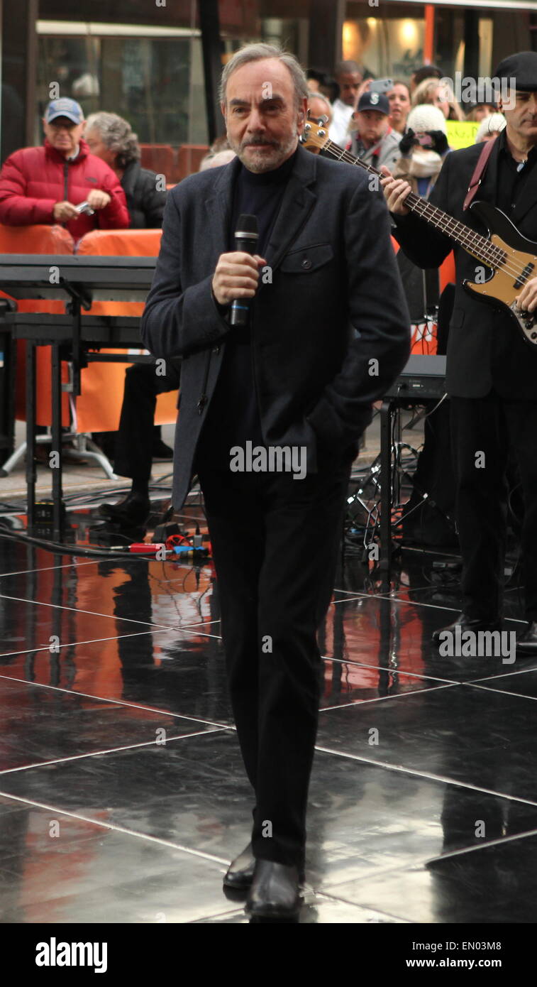 Neil Diamond performing on the 'Today' show as part of the Toyota ...
