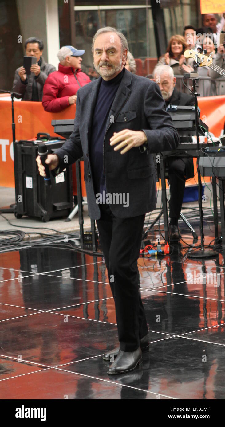 Neil Diamond performing on the 'Today' show as part of the Toyota ...