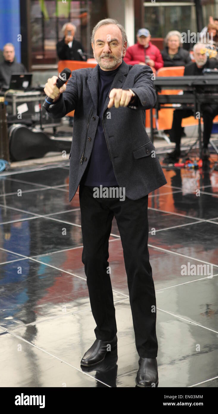 Neil Diamond performing on the 'Today' show as part of the Toyota ...