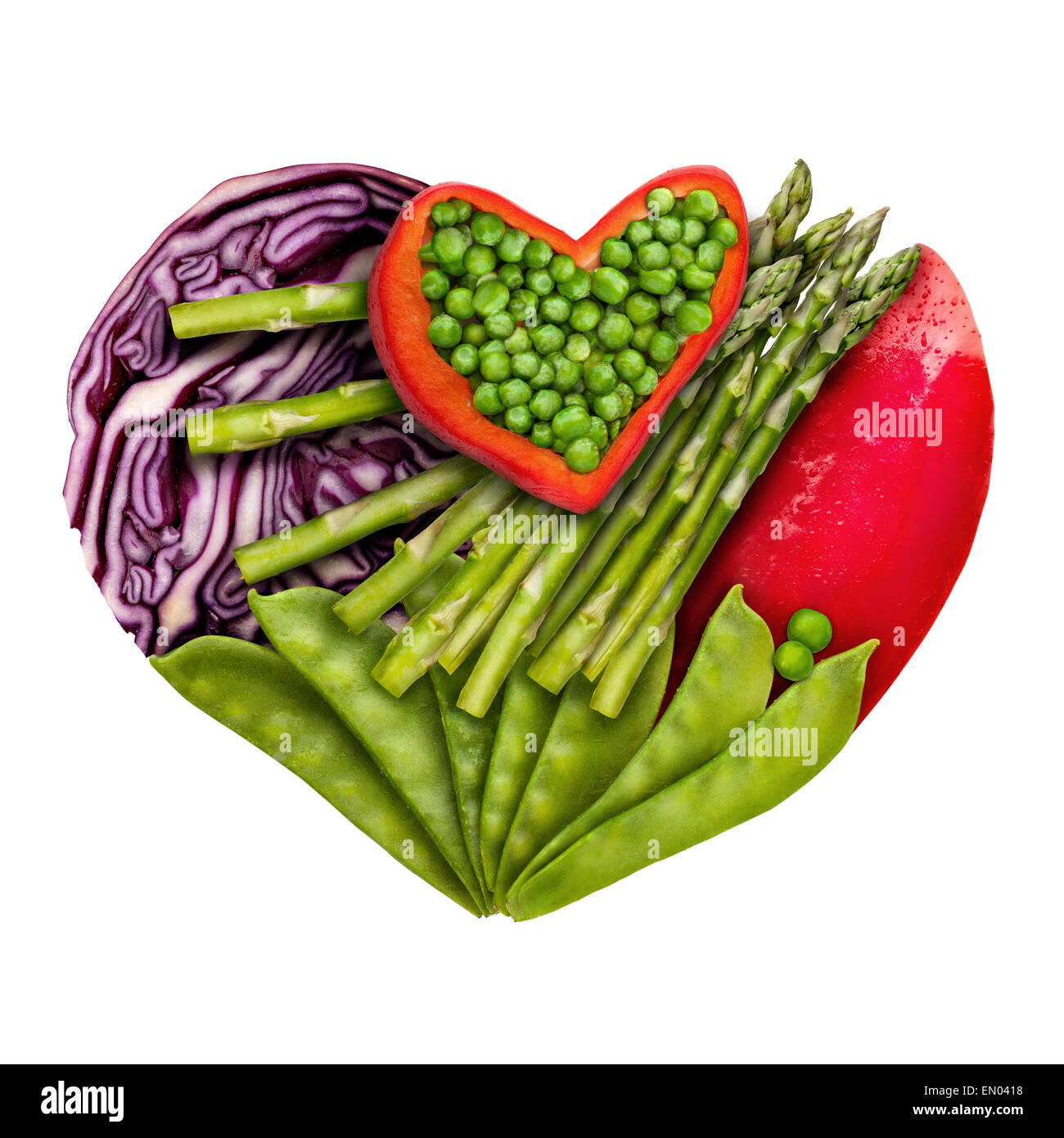 Summer vegetables heart shape hi-res stock photography and images - Alamy