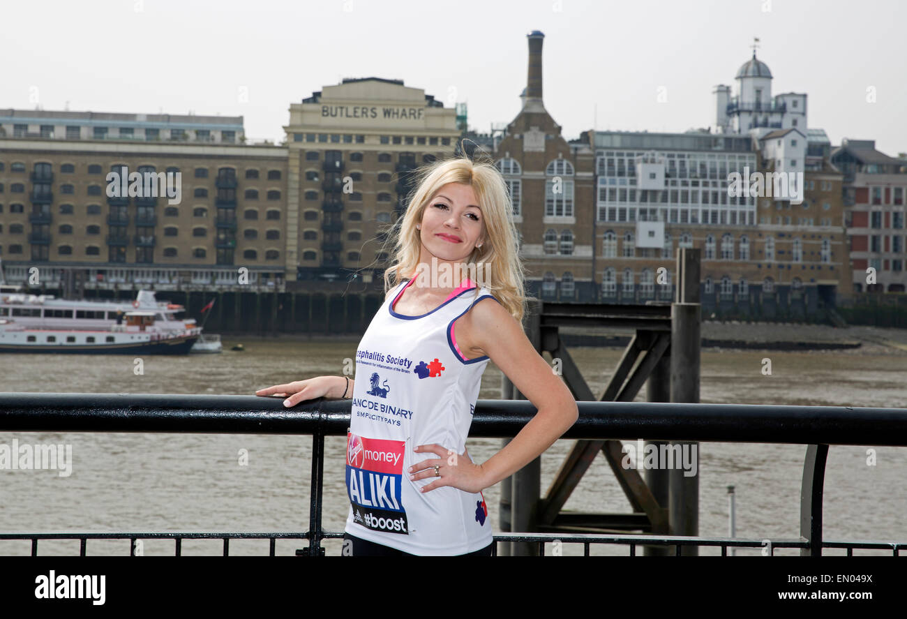 Soprano Aliki Chrysochou attends a photocall by Tower Bridge ahead of ...