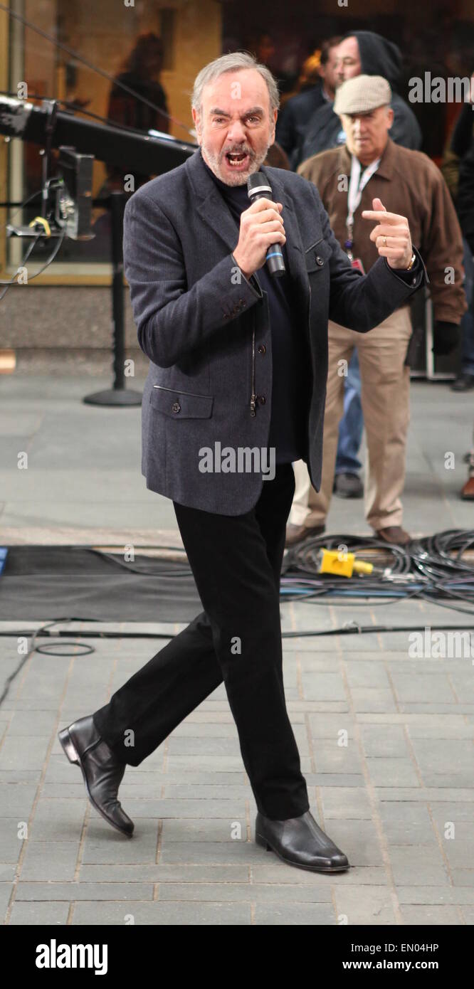 Neil Diamond performing on the 'Today' show as part of the Toyota ...