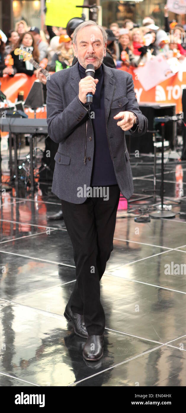 Neil Diamond performing on the 'Today' show as part of the Toyota ...
