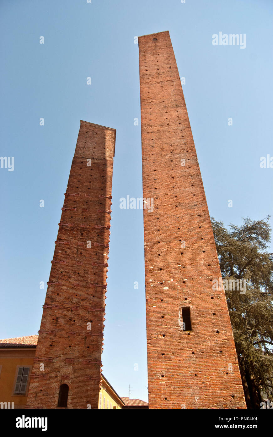 Medieval towers, Pavia, Italy Stock Photo - Alamy