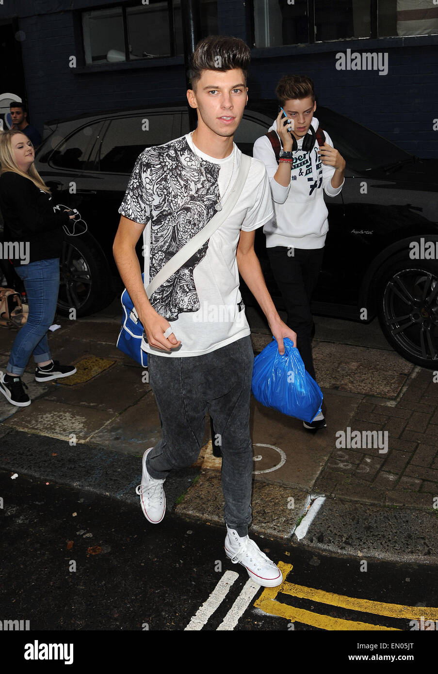 X Factor contestants at studio in West London Featuring: Stereo Kicks ...