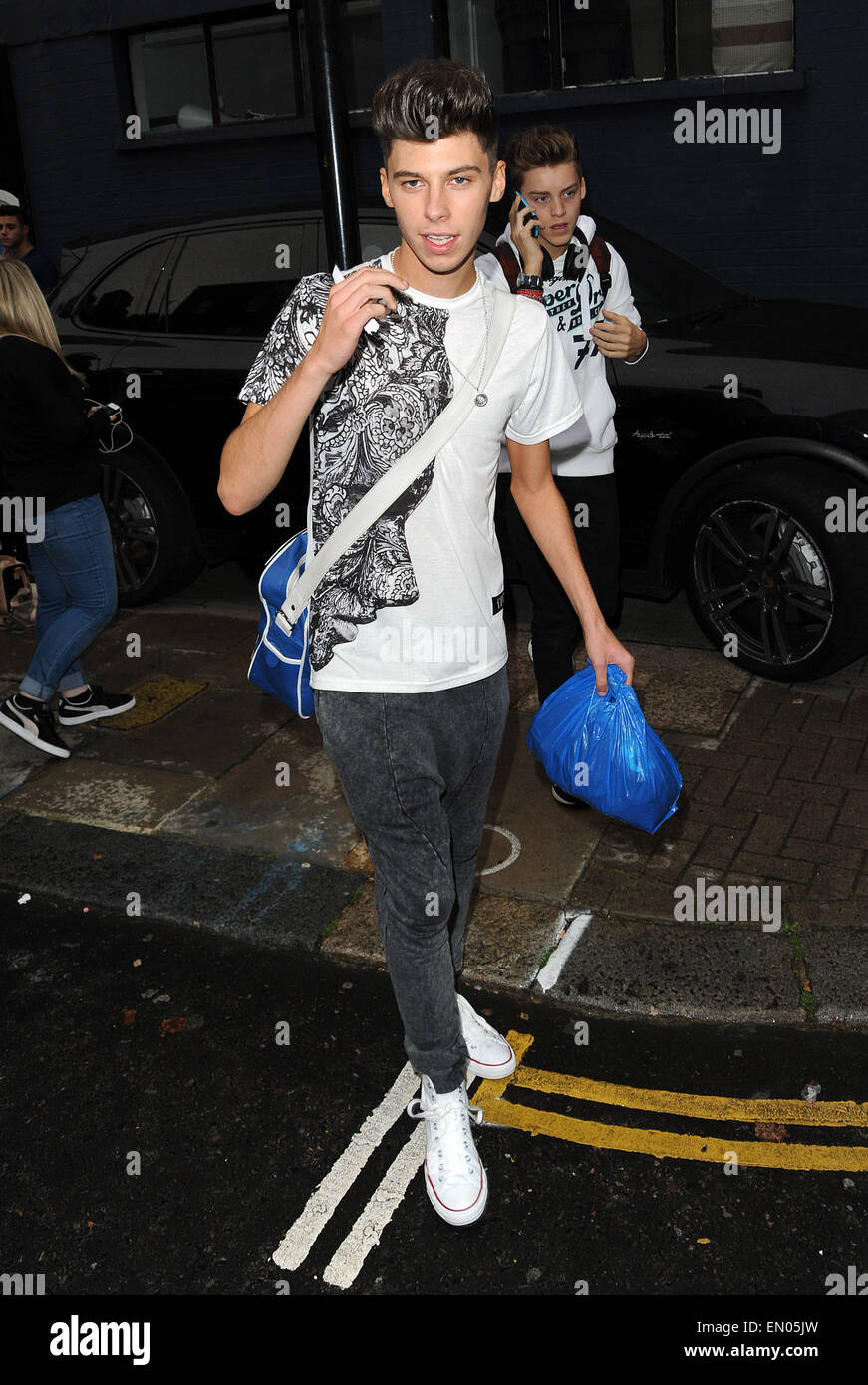 X Factor contestants at studio in West London Featuring: Stereo Kicks ...