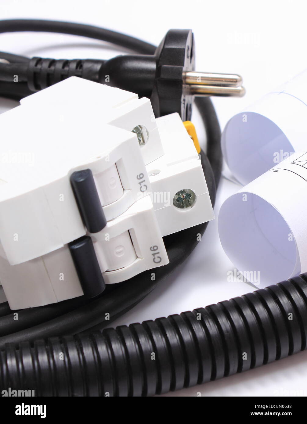 Power plug components hi-res stock photography and images - Alamy