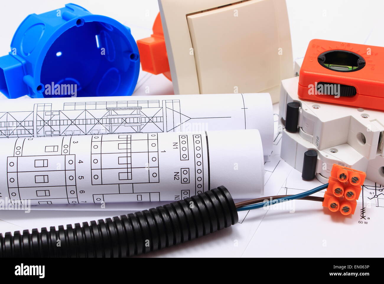 Components for use in electrical installations and electrical diagrams ...