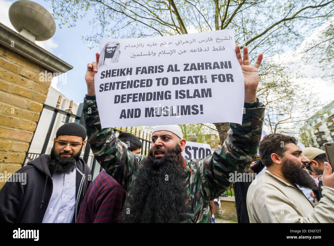 London, UK. 24th April, 2015. File Images: Islamist Abu Haleema seen ...
