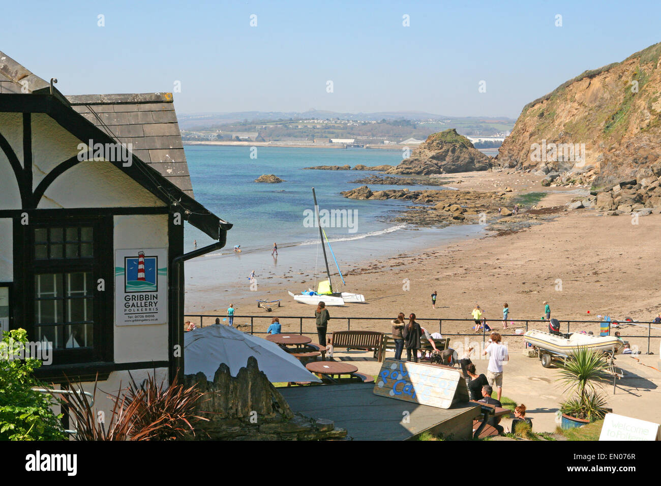 Polkerris beach hi-res stock photography and images - Alamy