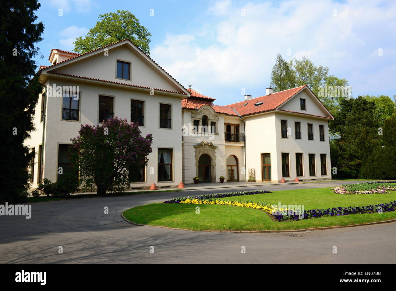Czech president office in area of Prague castle Stock Photo - Alamy