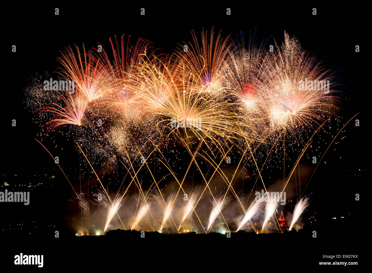 St Philip Feast, Zebbug Malta fireworks Stock Photo - Alamy