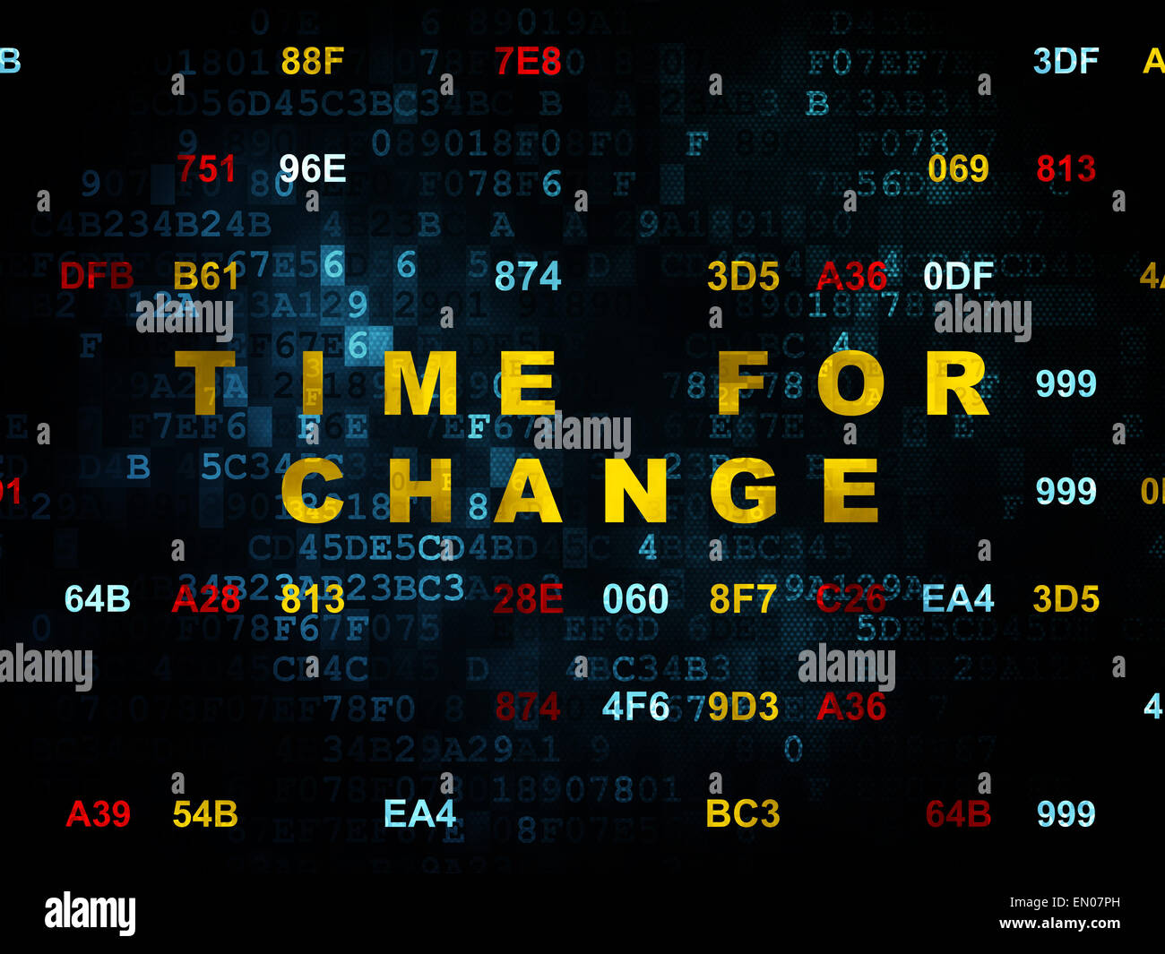 Timeline concept: Time for Change on Digital background Stock Photo - Alamy