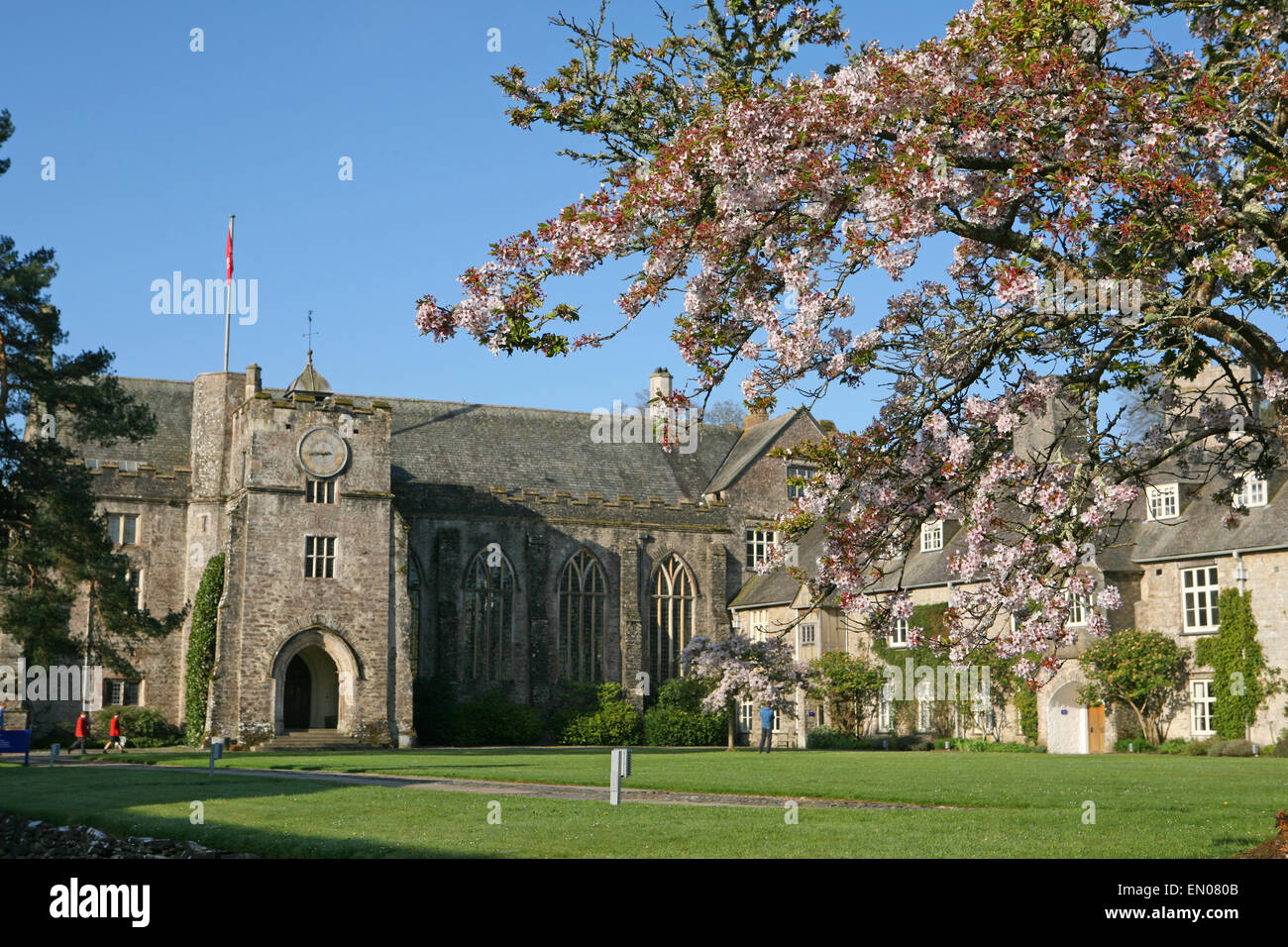 Dartington Hall House and Gardens near Totnes Devon England in Spring ...