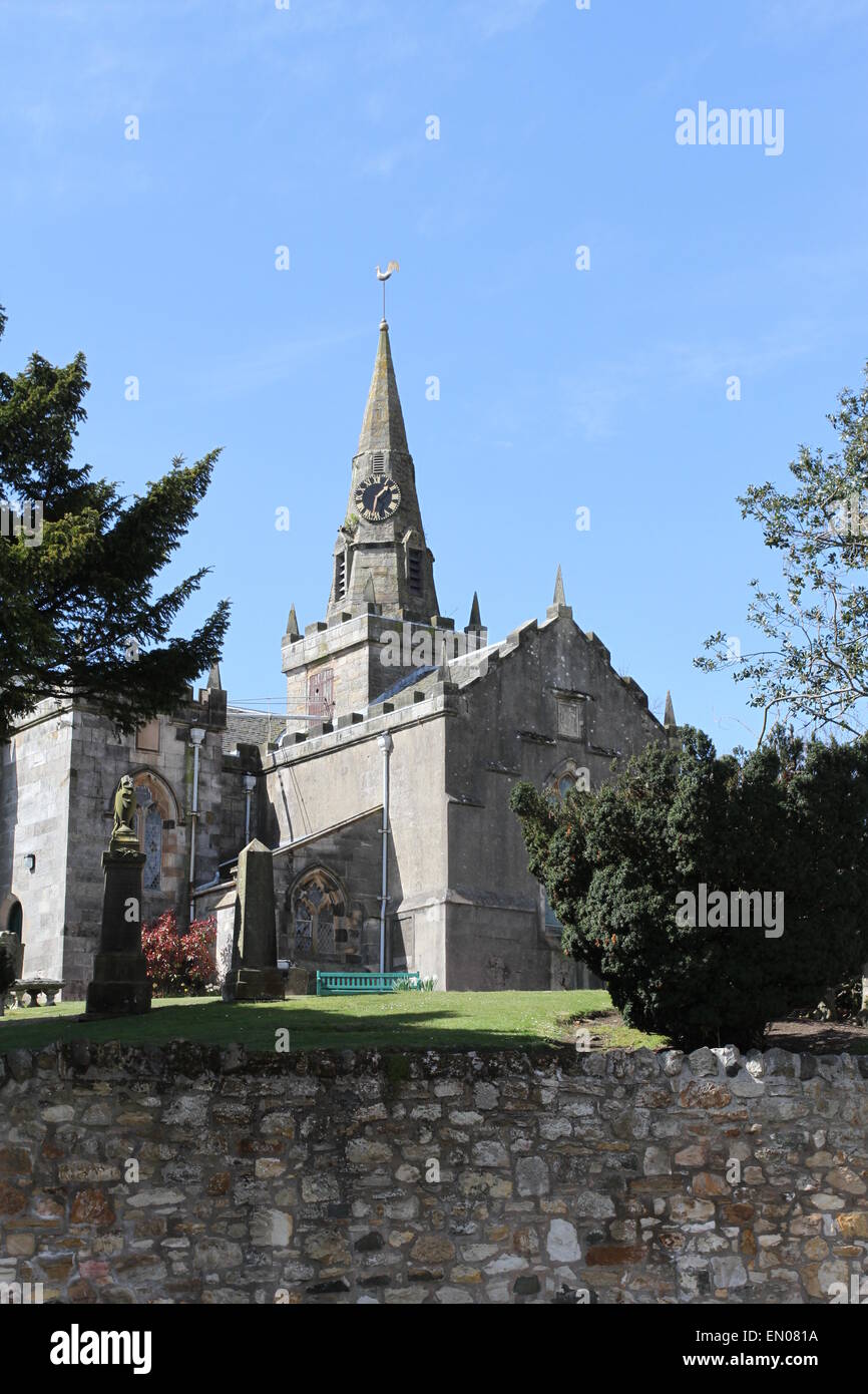 Exterior of Largo and Newburn Parish Church Upper Largo Fife Scotland ...