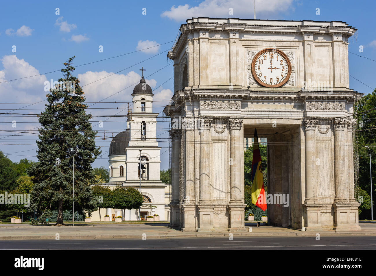 Triumphal Arch in Chisinau, Moldova Stock Photo - Alamy