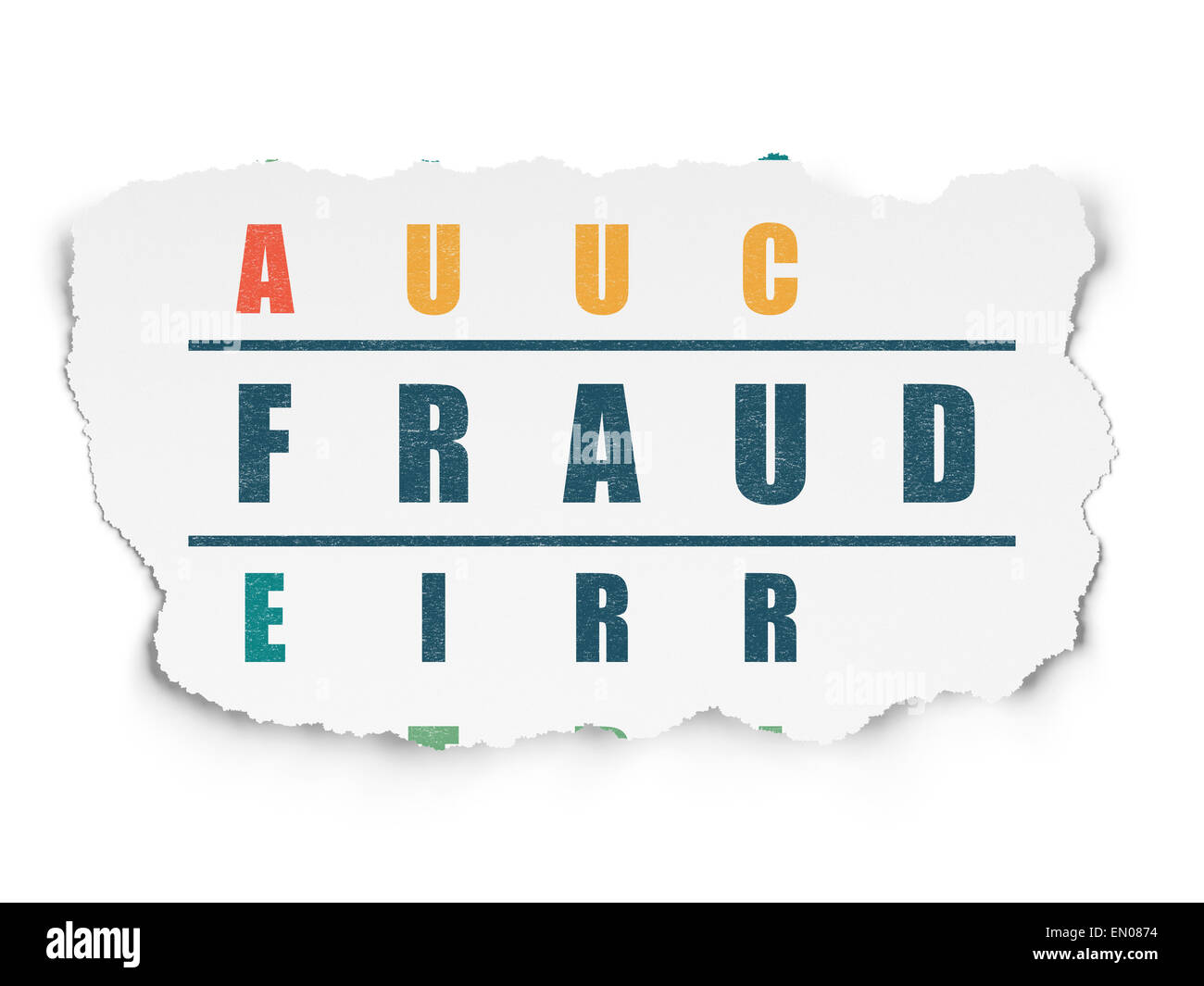 Safety concept: word Fraud in solving Crossword Puzzle Stock Photo - Alamy