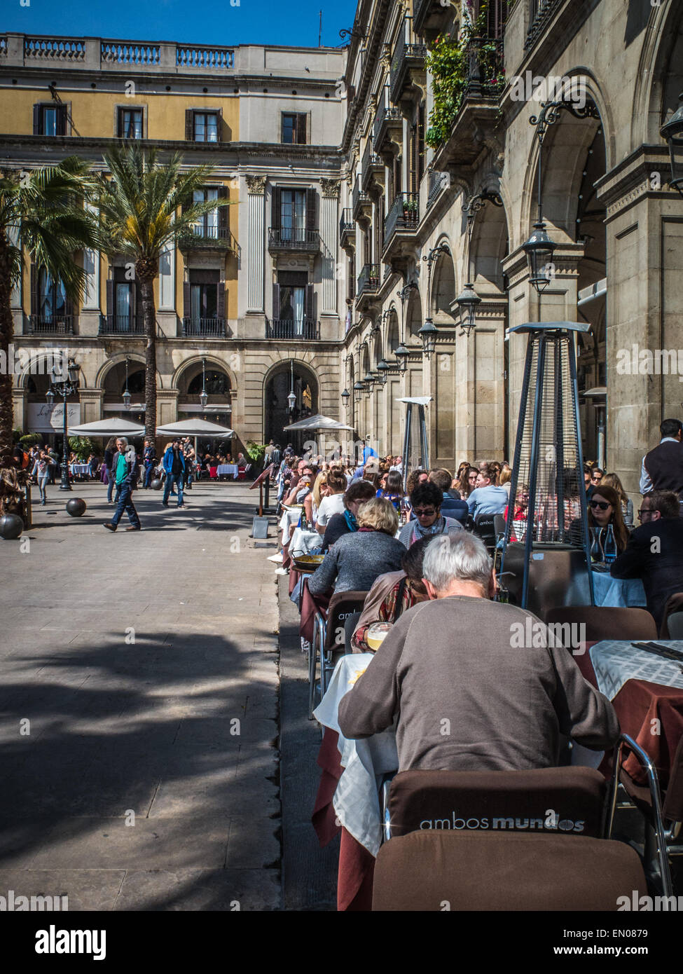 Placa Reial, Barcelona, Spain Stock Photo - Alamy