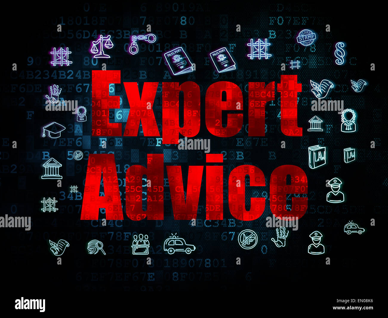 Law concept: Expert Advice on Digital background Stock Photo - Alamy