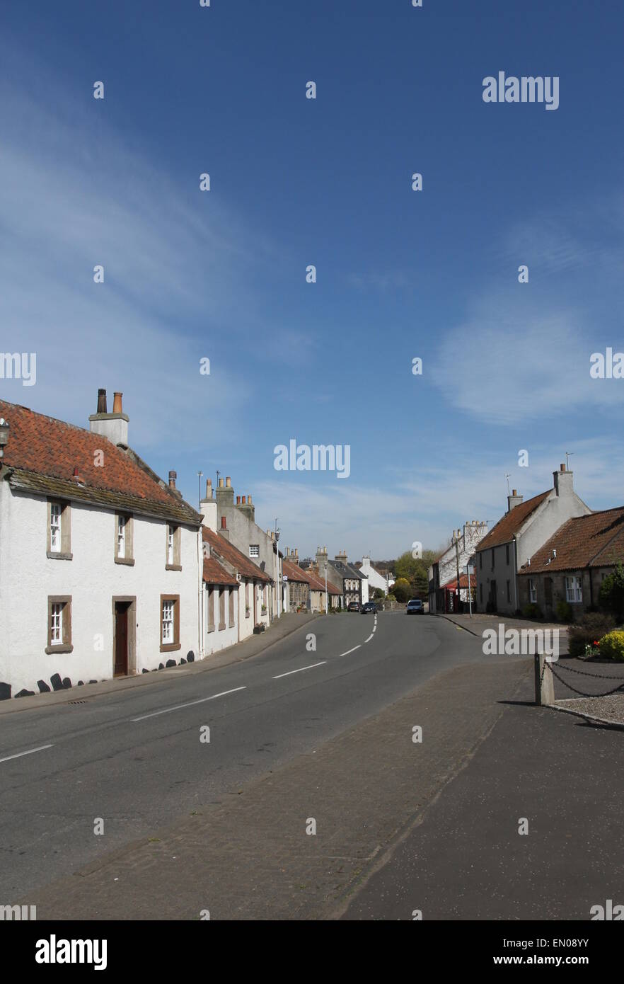 Kilconquhar street scene Fife Scotland April 2015 Stock Photo - Alamy