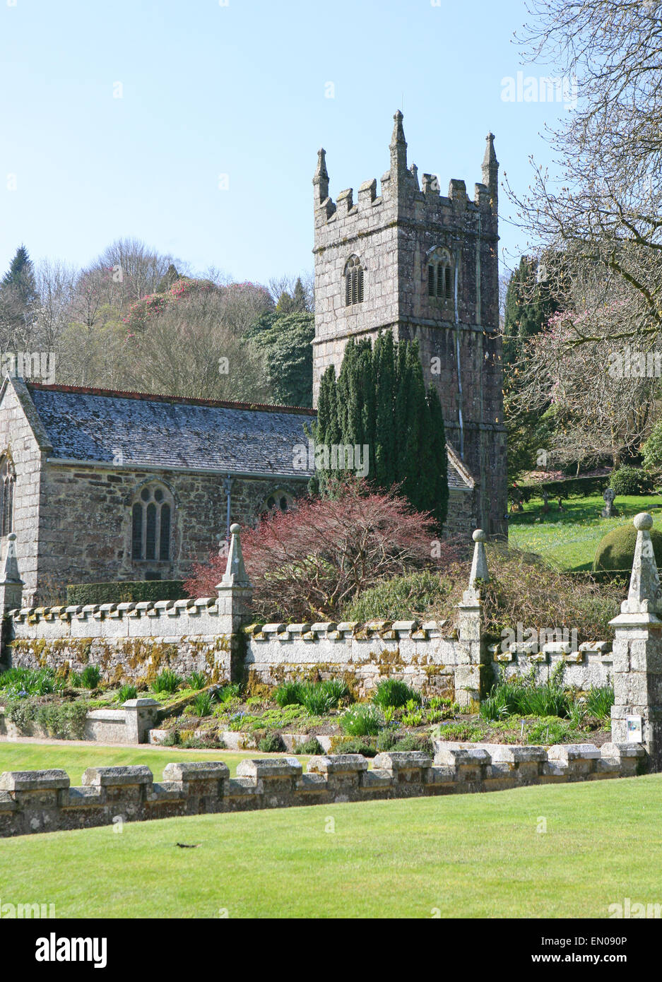 Lanhydrock house and Gardens Cornwall Stock Photo - Alamy