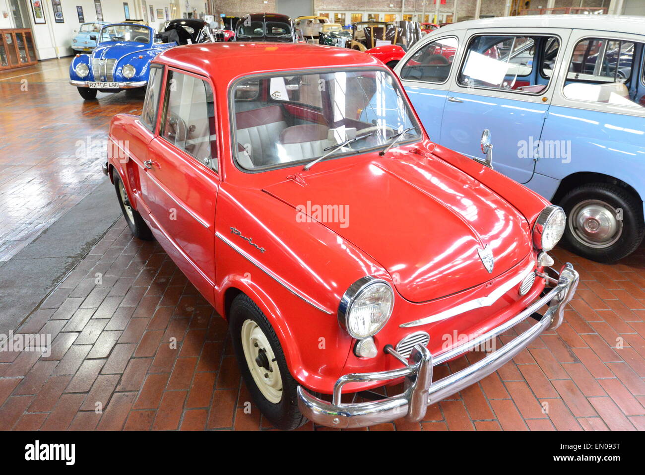 A red classic car Stock Photo - Alamy