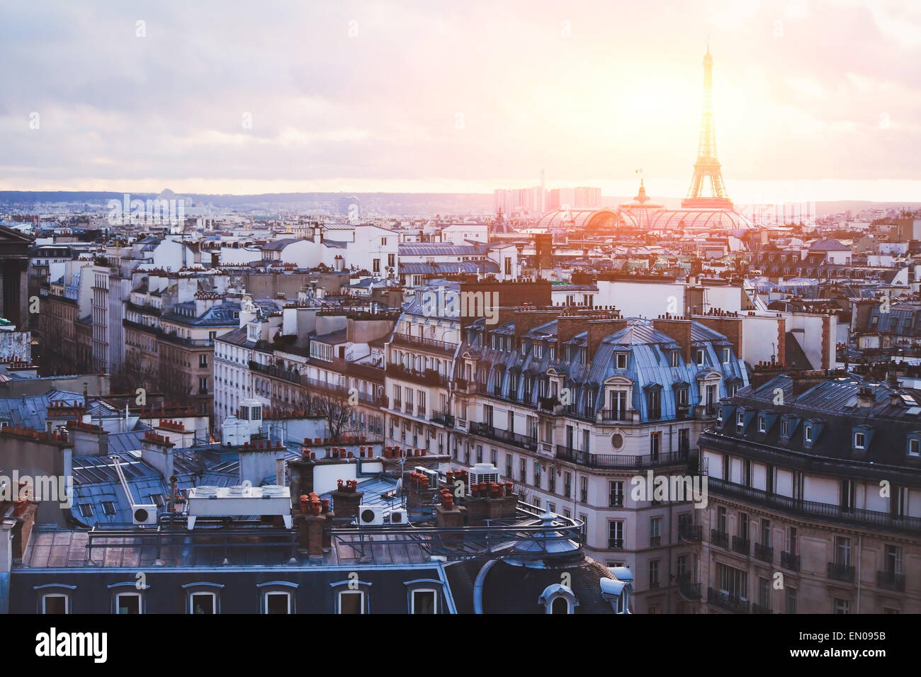 architecture of Paris, France, traditional buildings and streets Stock ...