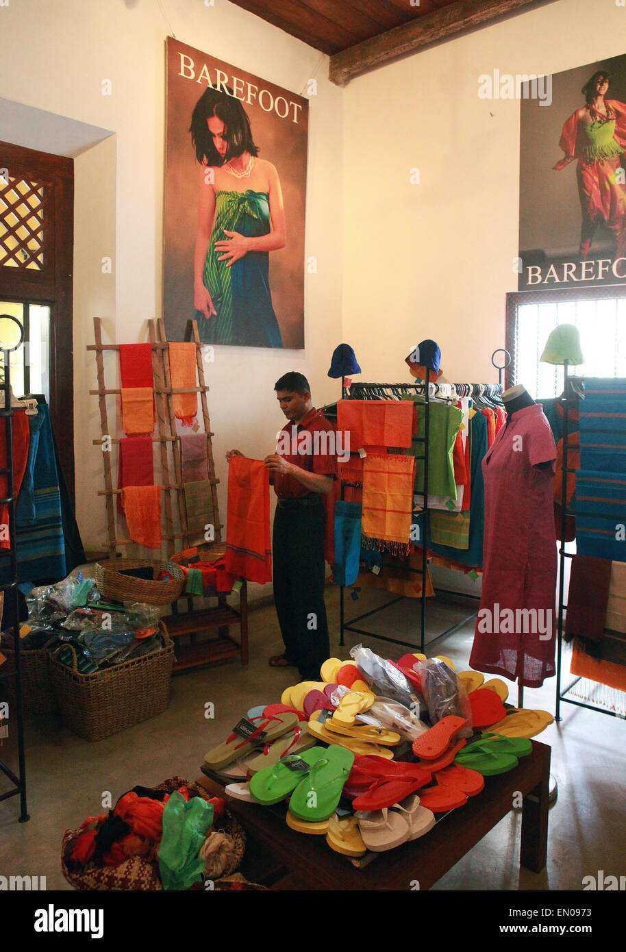 Sri Lanka: Barefoot boutique in Galle Fort Stock Photo - Alamy